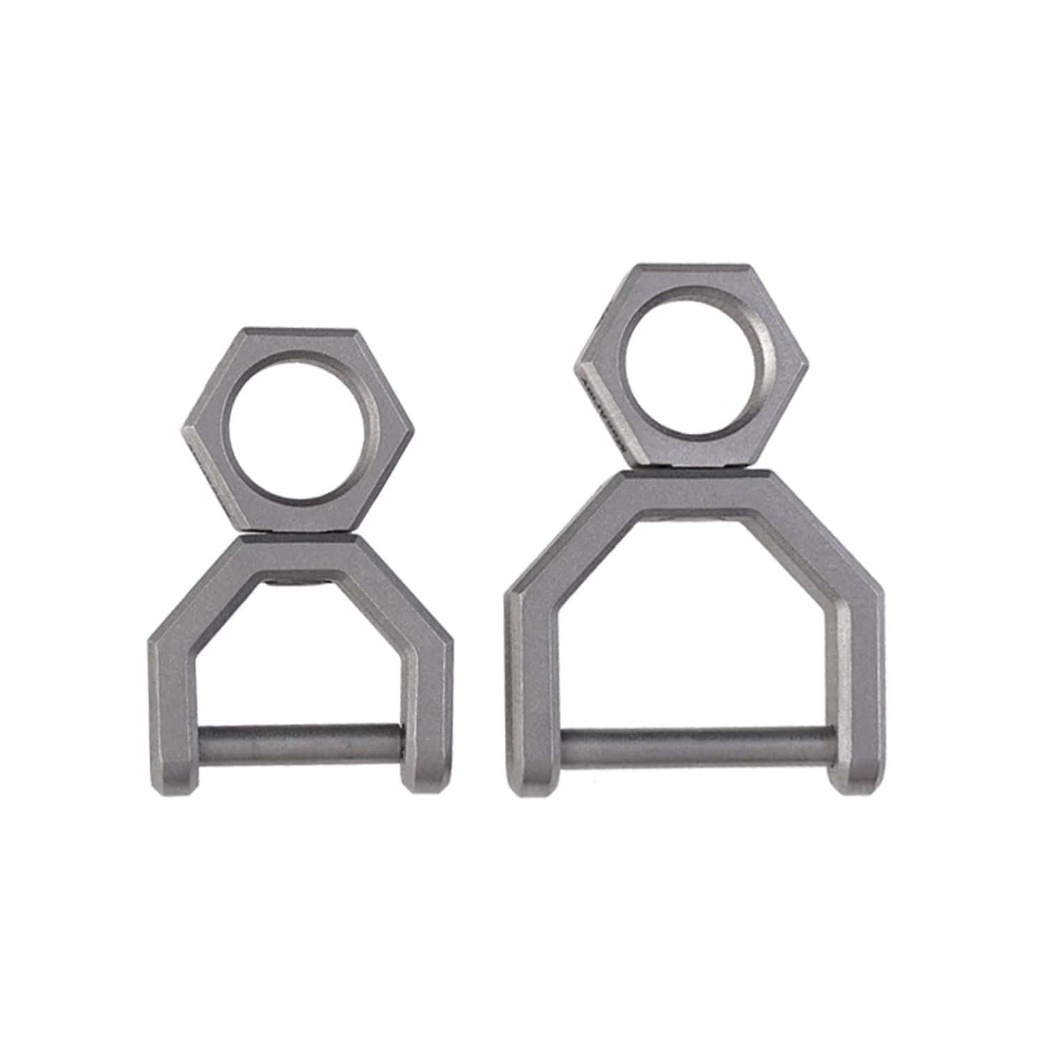 MecArmy CH5 Titanium Rotatory D Shape keyring